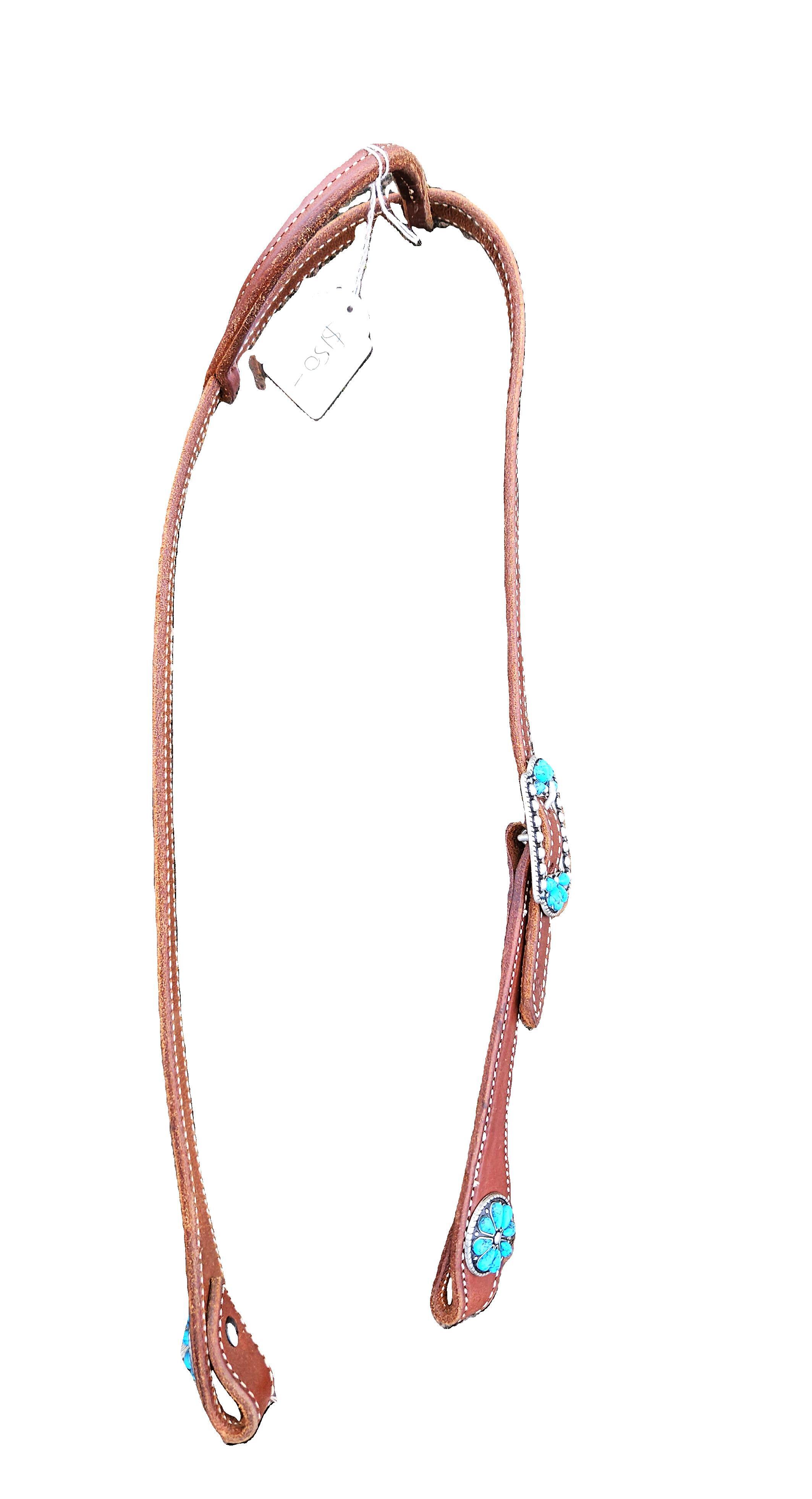 Turquoise One Ear Bridle | Darkes Forest Ranch